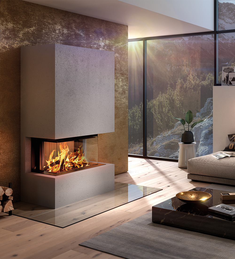 Inmurad kamin | Skapa varm atmosfär | Brasvärmeinteriör